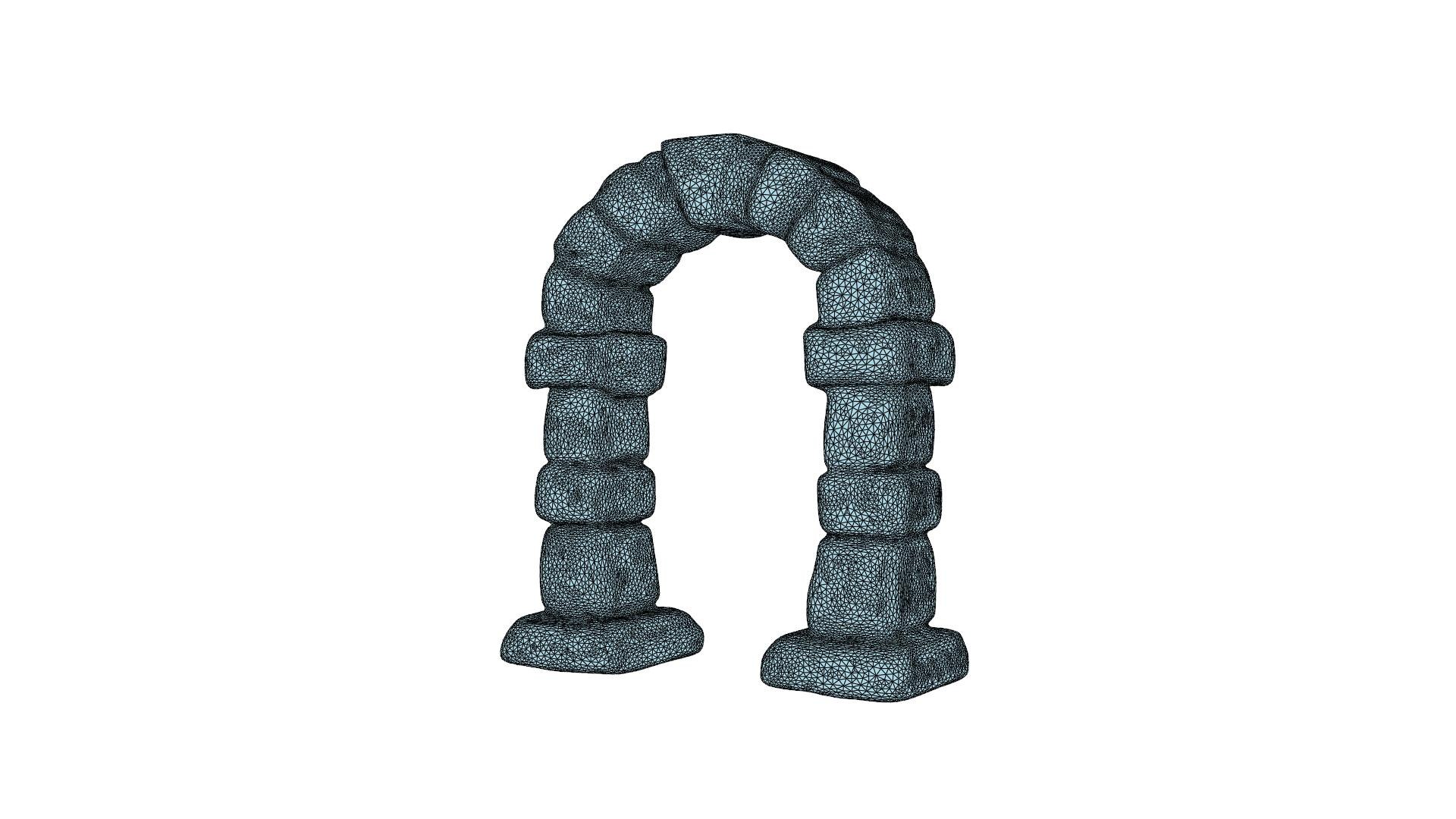 3D Ancient Stone Archway Model - TurboSquid 2221436