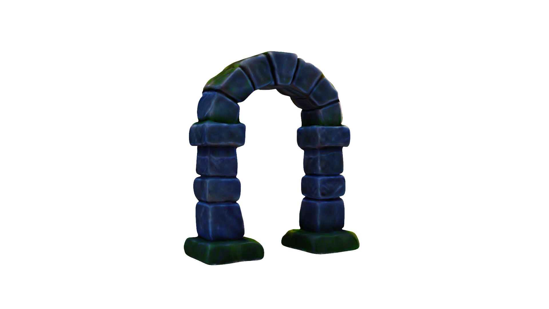3D Ancient Stone Archway Model - TurboSquid 2221436
