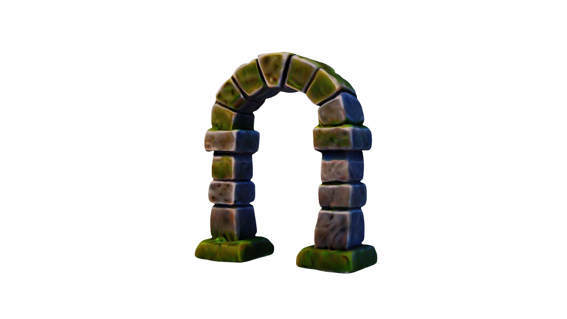 3D Ancient Stone Archway Model - TurboSquid 2221436