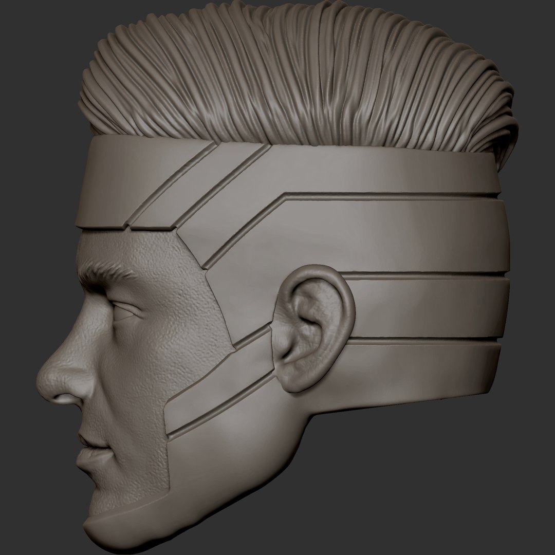 Gambit Action Figure Head 3D Model - TurboSquid 2309238