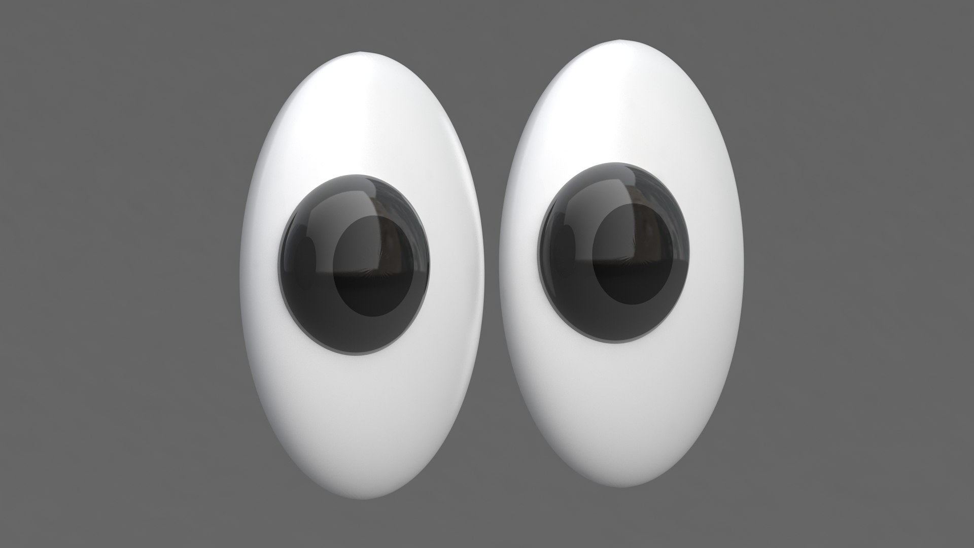 Eyes Emoji Black 3D Model - TurboSquid 2344945