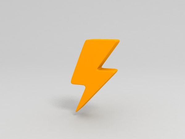 3D thunder symbol - TurboSquid 1166442