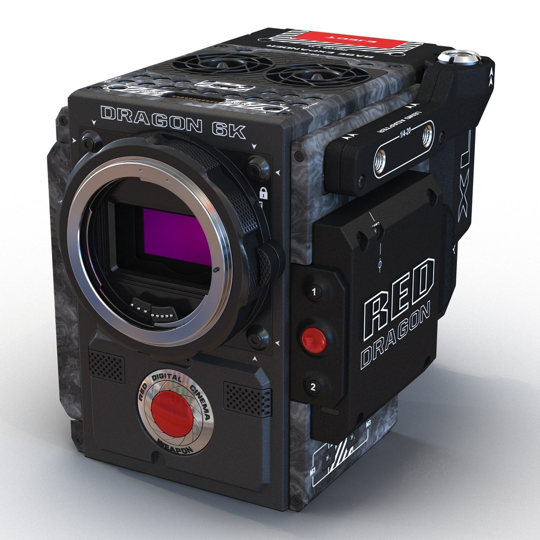 Red Weapon Dragon 6k 3d Model