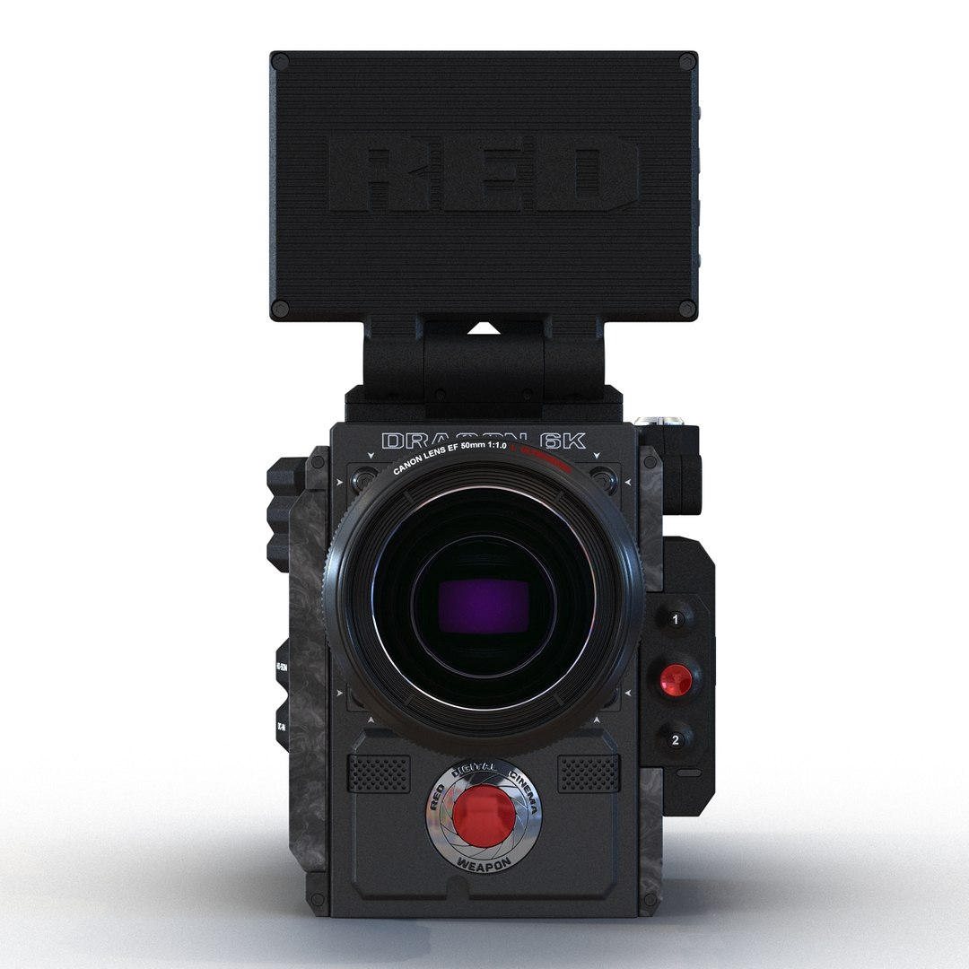 red weapon dragon 6k 3d model