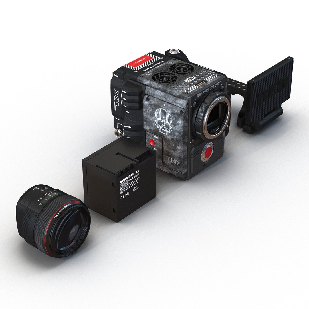 Red Weapon Dragon 6k 3d Model