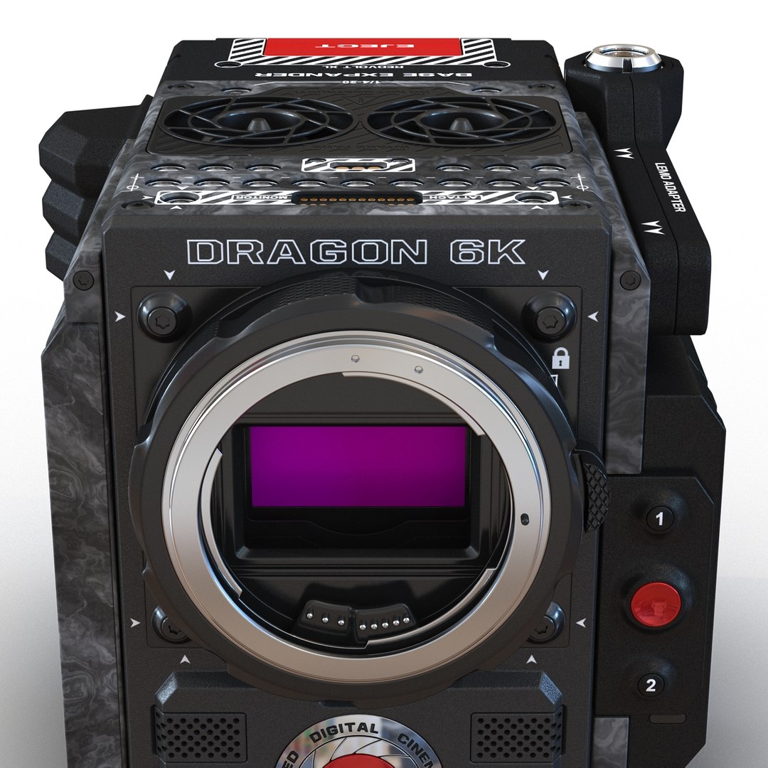 Red Weapon Dragon 6k 3d Model