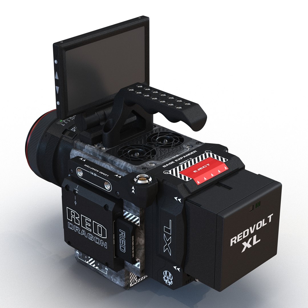 red weapon dragon 6k 3d model