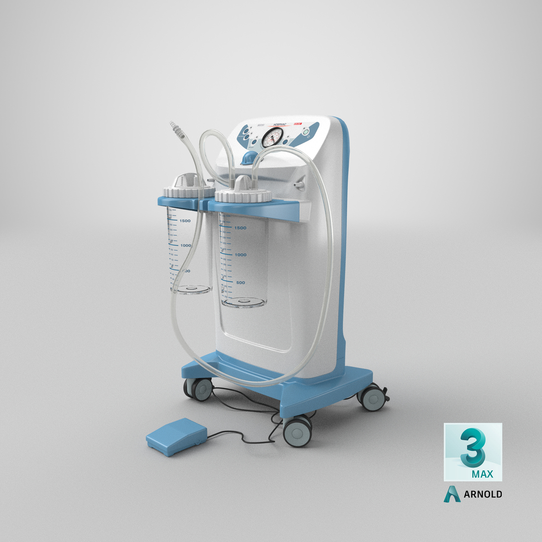 Hospivac 350 Elektrischer chirurgischer Absauger 3D-Modell - TurboSquid ...