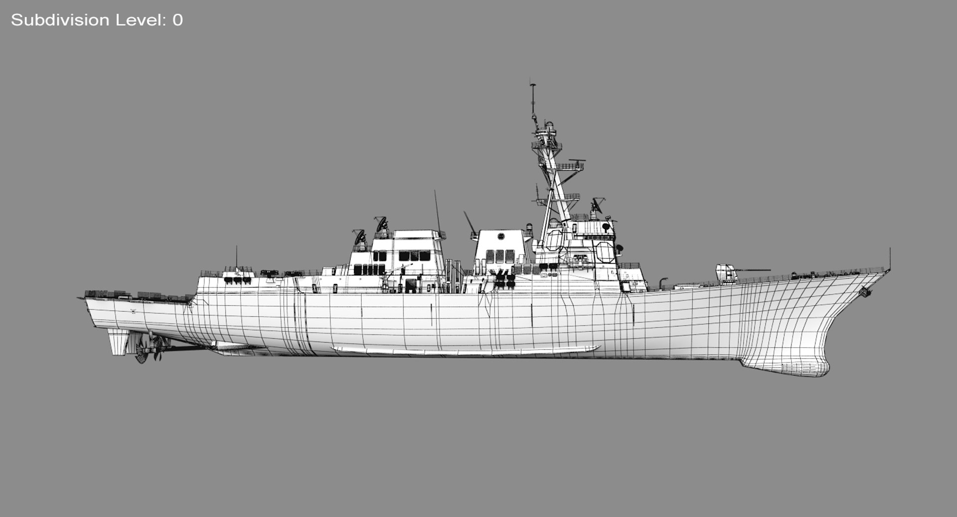 3d model 2 uss halsey