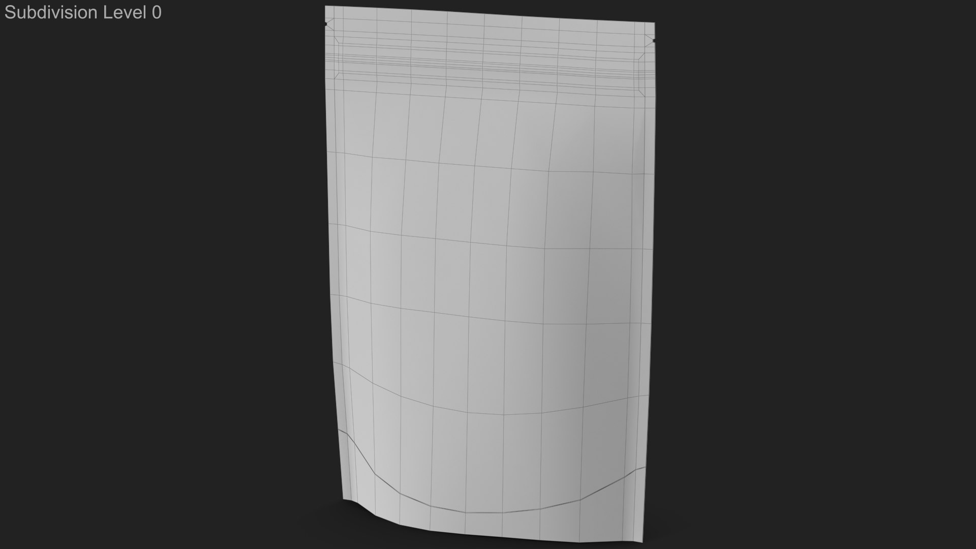 3D zipper kraft paper bag - TurboSquid 1710807