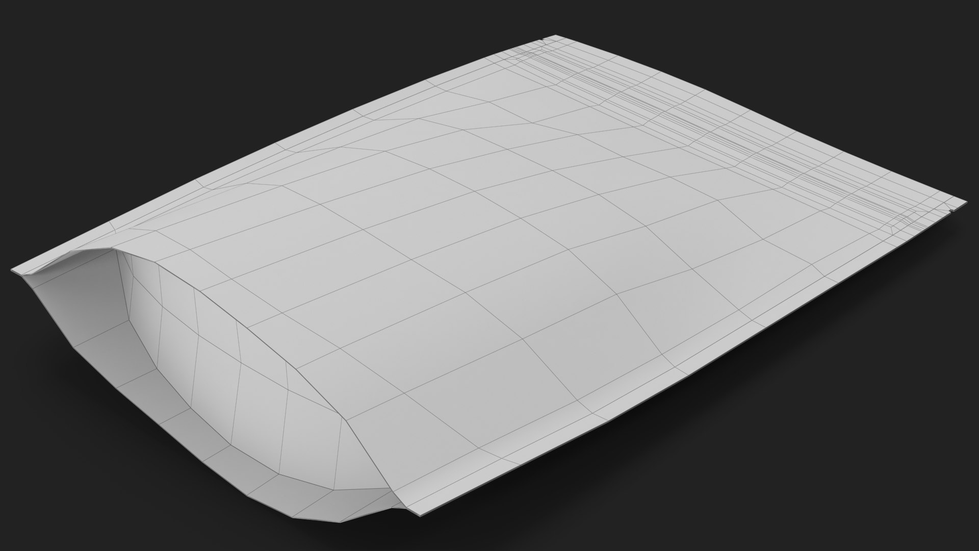 3D zipper kraft paper bag - TurboSquid 1710807