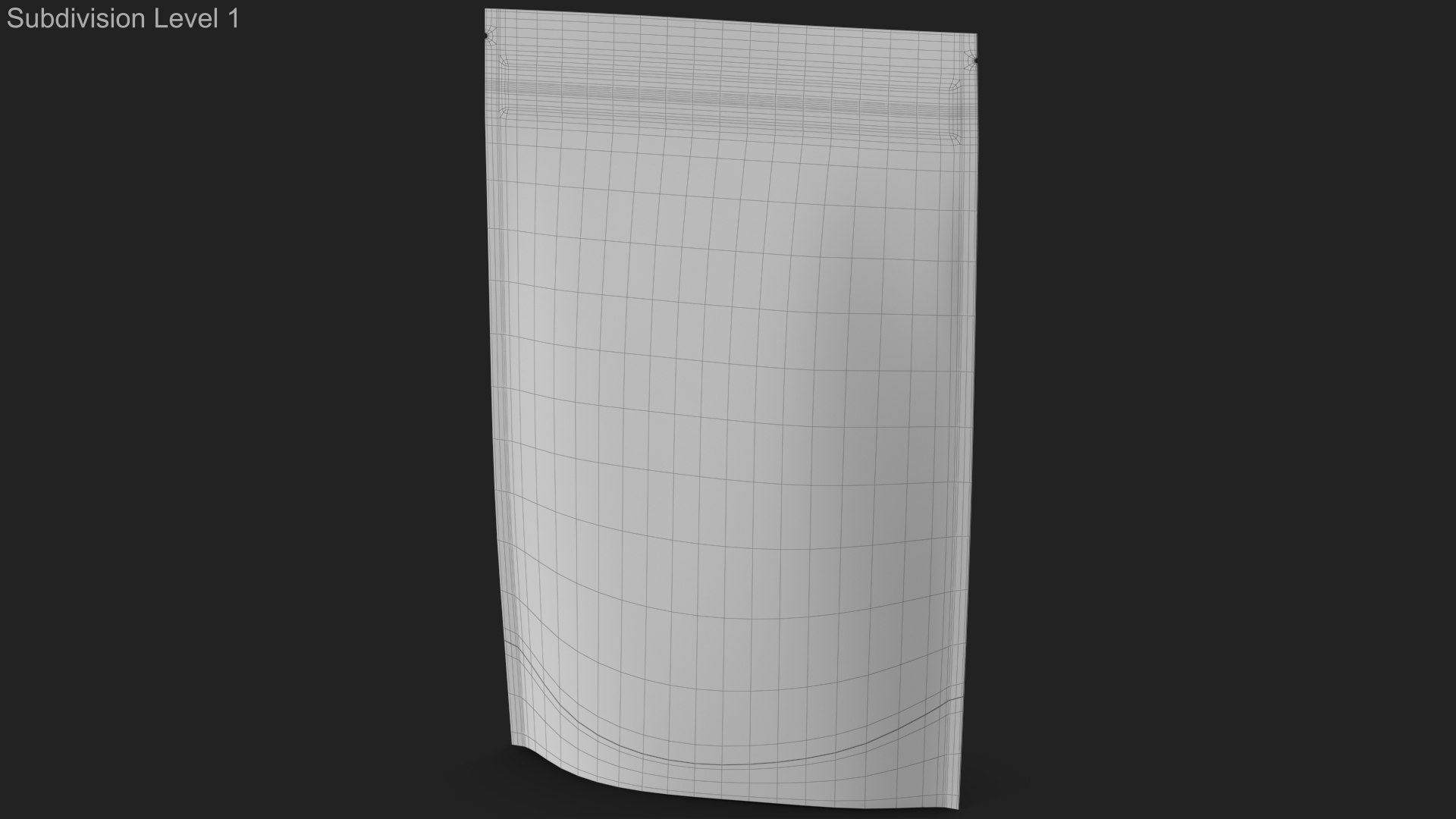 3D zipper kraft paper bag - TurboSquid 1710807