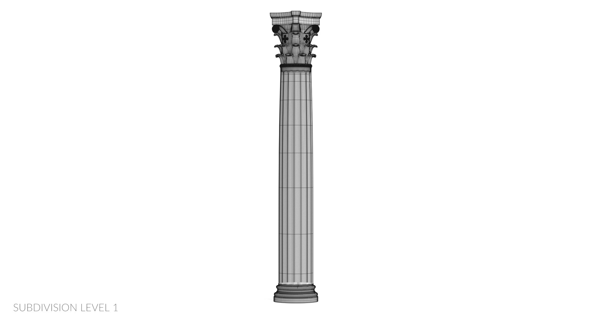 Corinthian Column 3D Model - TurboSquid 1379970