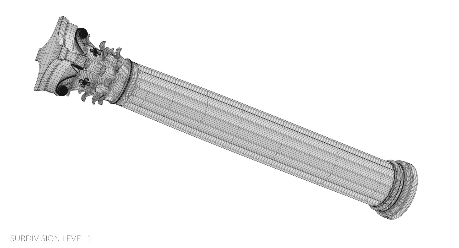 Corinthian Column 3D Model - TurboSquid 1379970