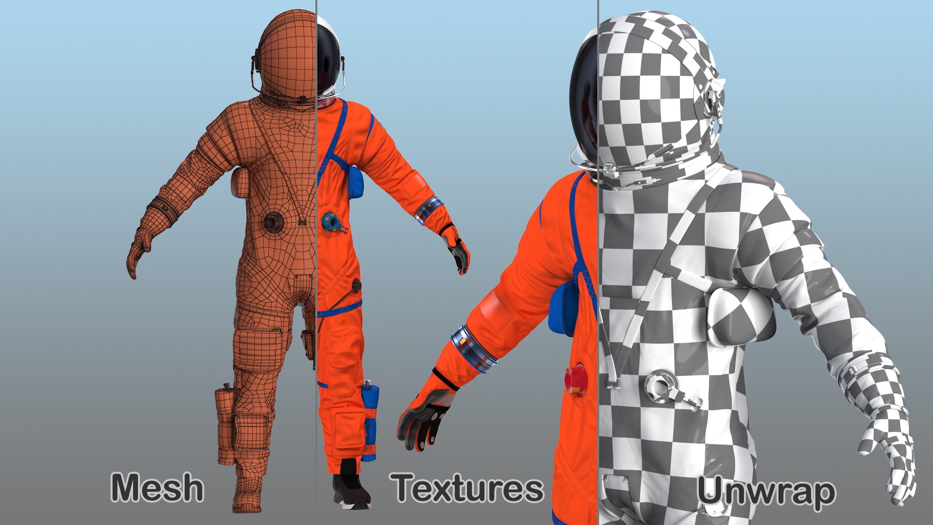 3D orion crew survival spacesuit model - TurboSquid 1580658
