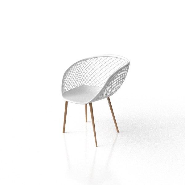 3D cb2 sidera white chair - TurboSquid 1292314