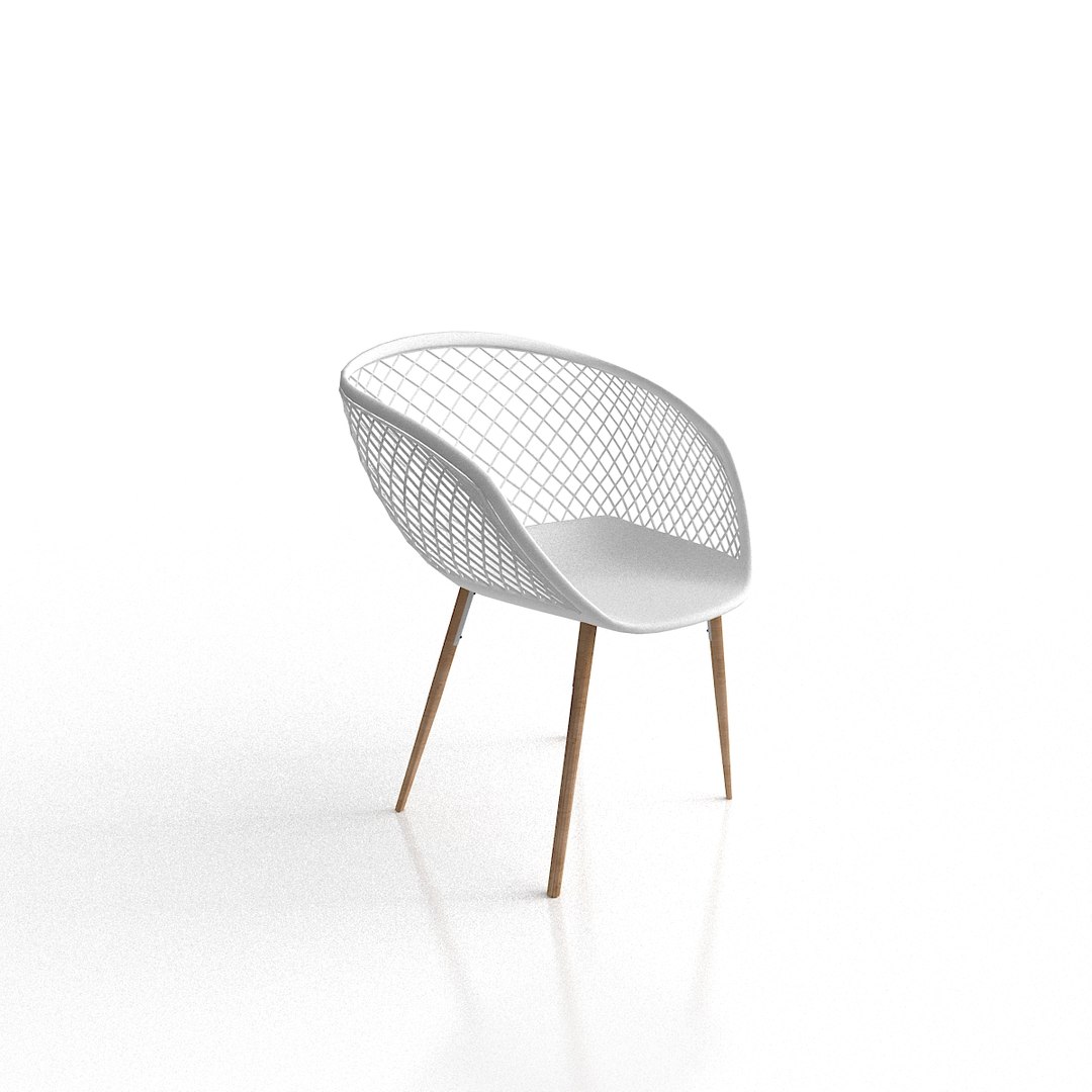 3D cb2 sidera white chair - TurboSquid 1292314
