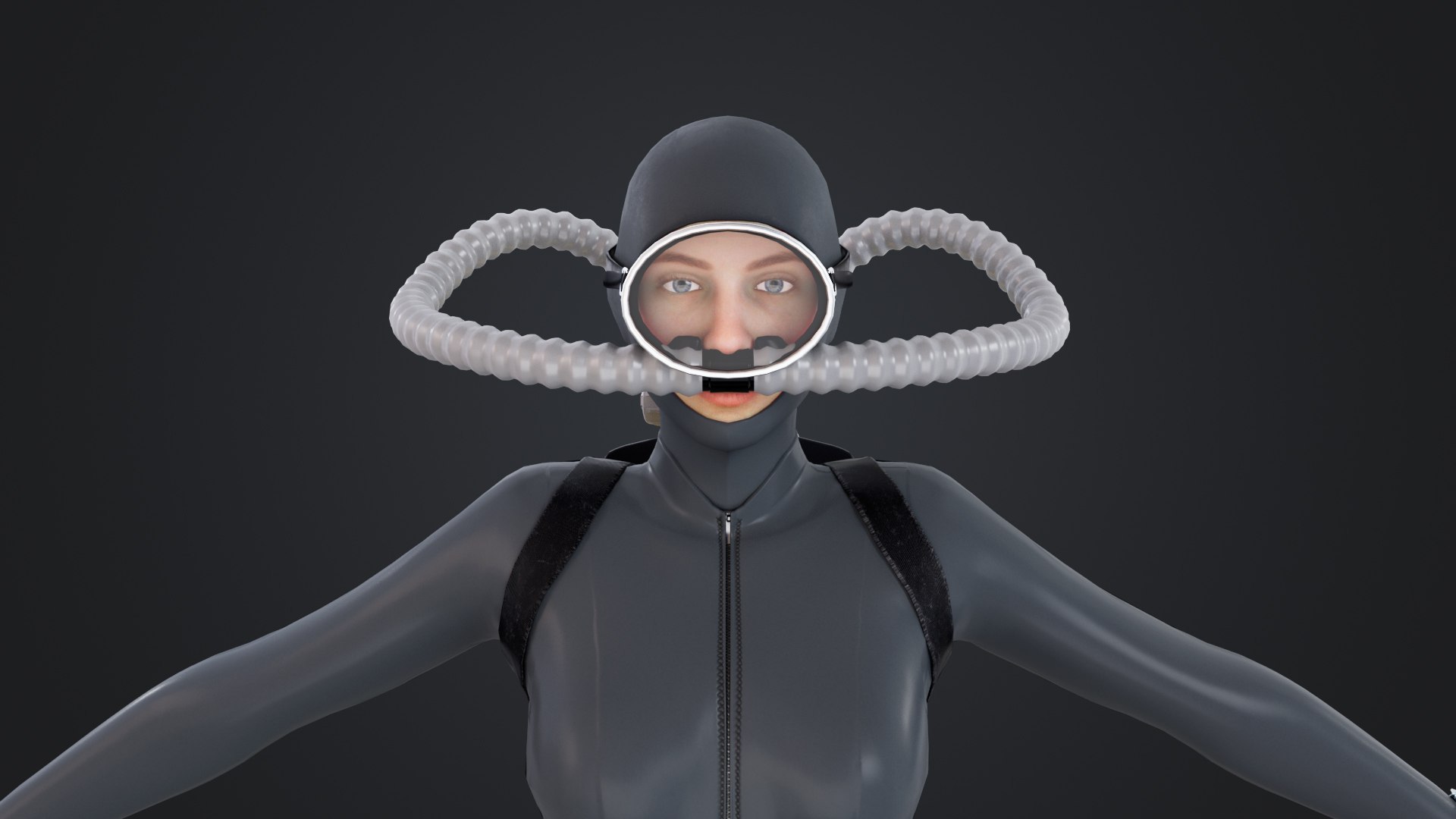 3D Scuba Diver Diving Suit Model - TurboSquid 2403912