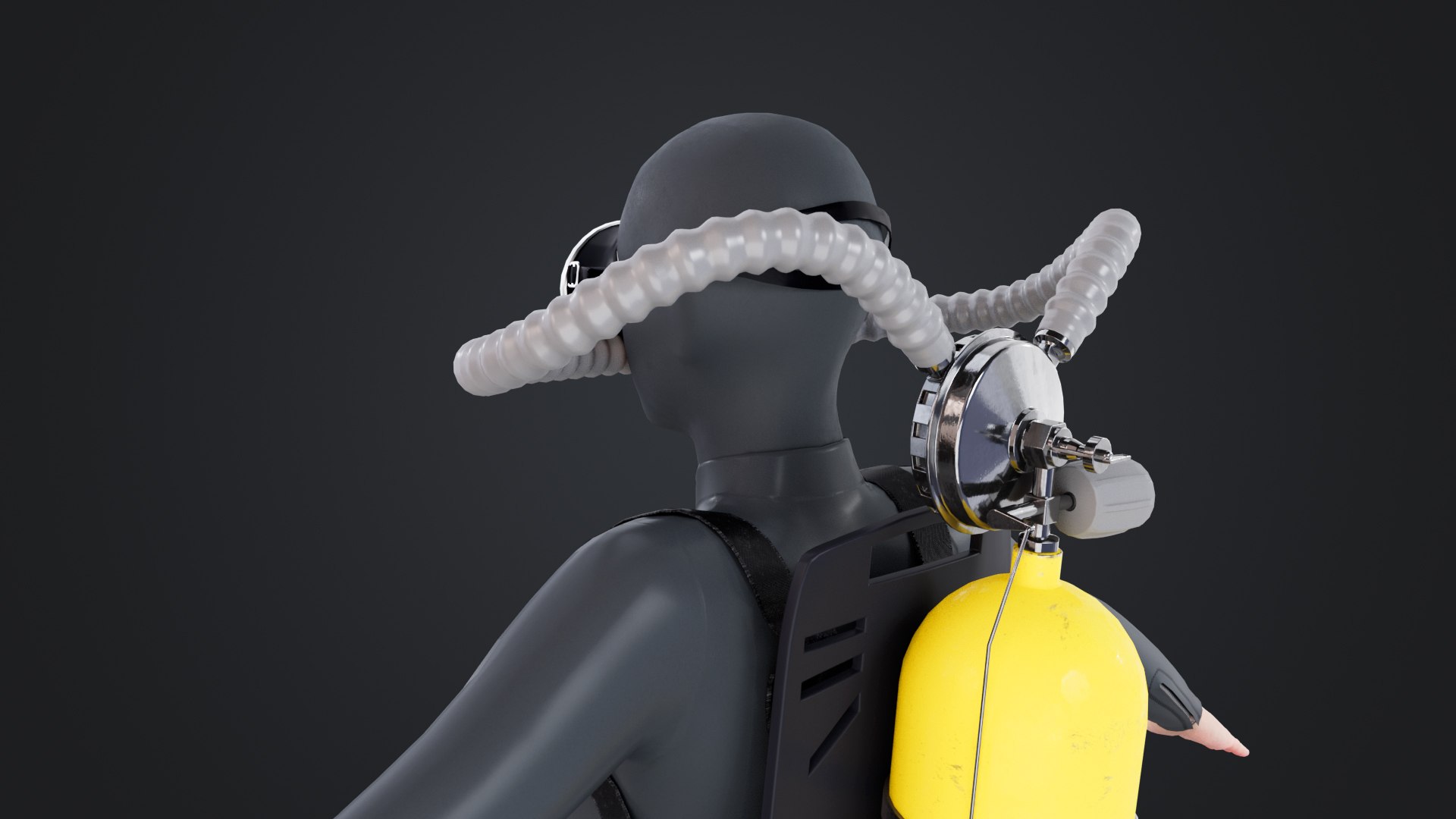 3D Scuba Diver Diving Suit Model - TurboSquid 2403912