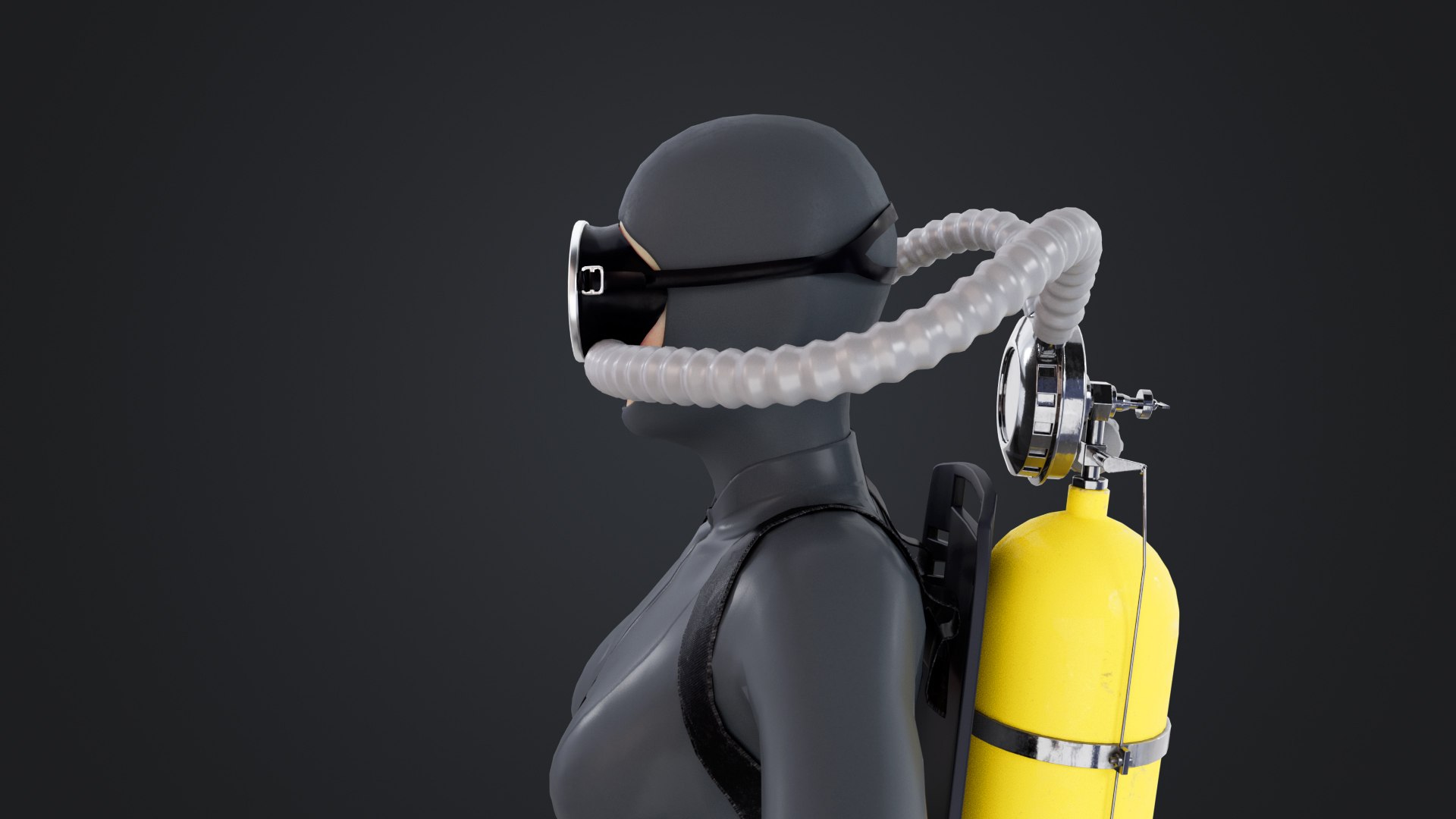 3D Scuba Diver Diving Suit Model - TurboSquid 2403912