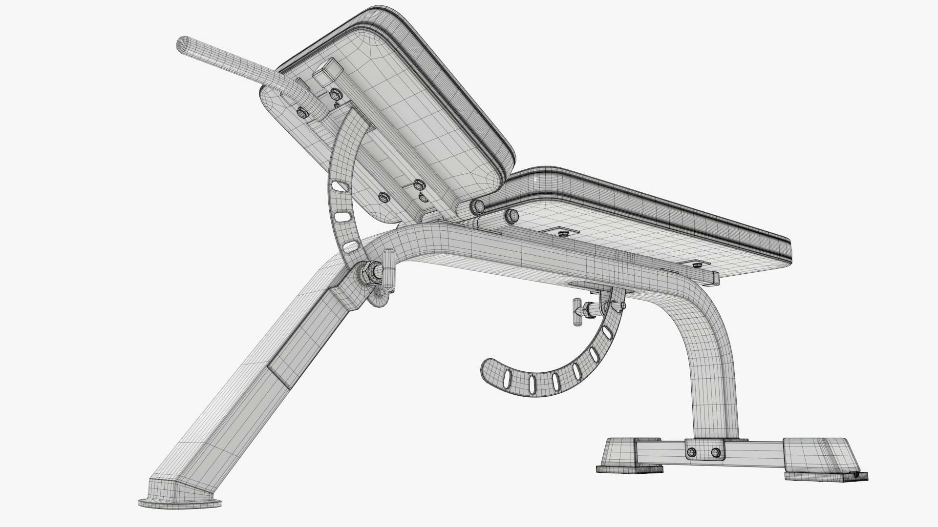 Bench Adjustable Weight 3D Model - TurboSquid 1677741