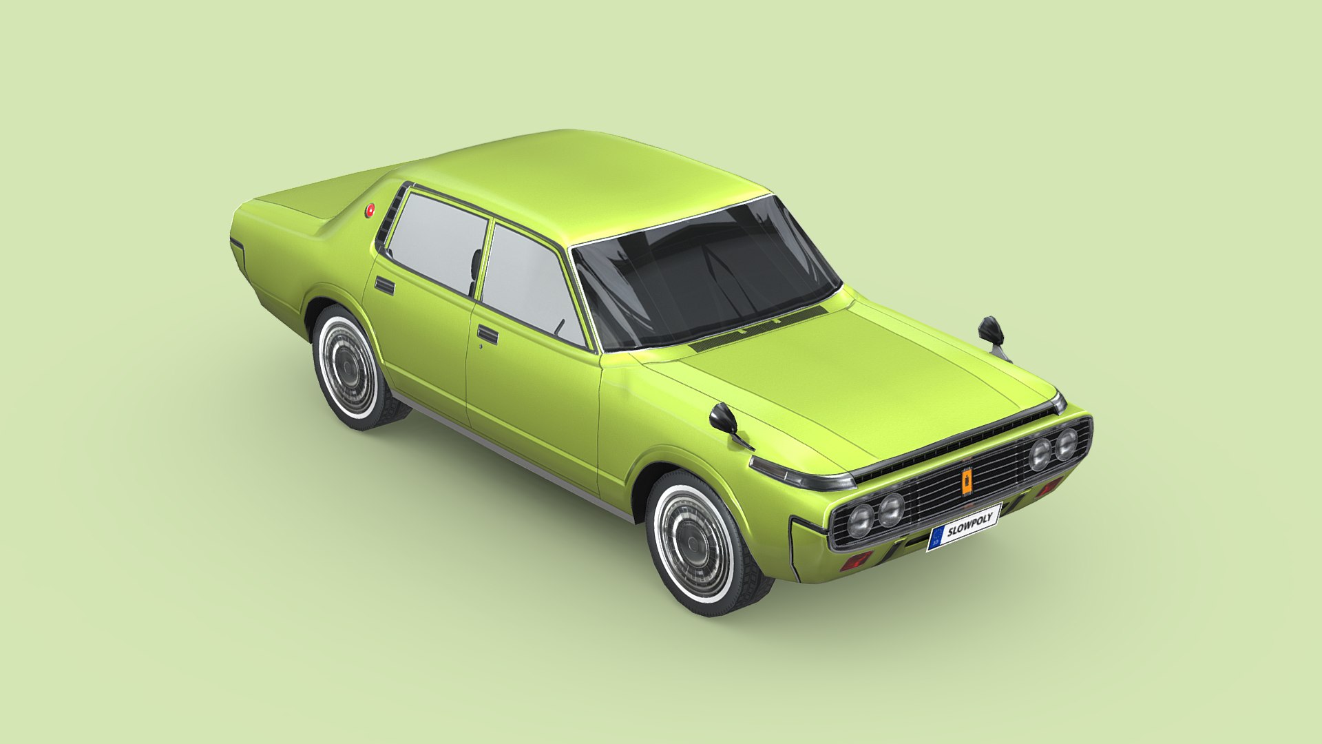 Toyota Crown MK4 1971 3D Model - TurboSquid 2210198