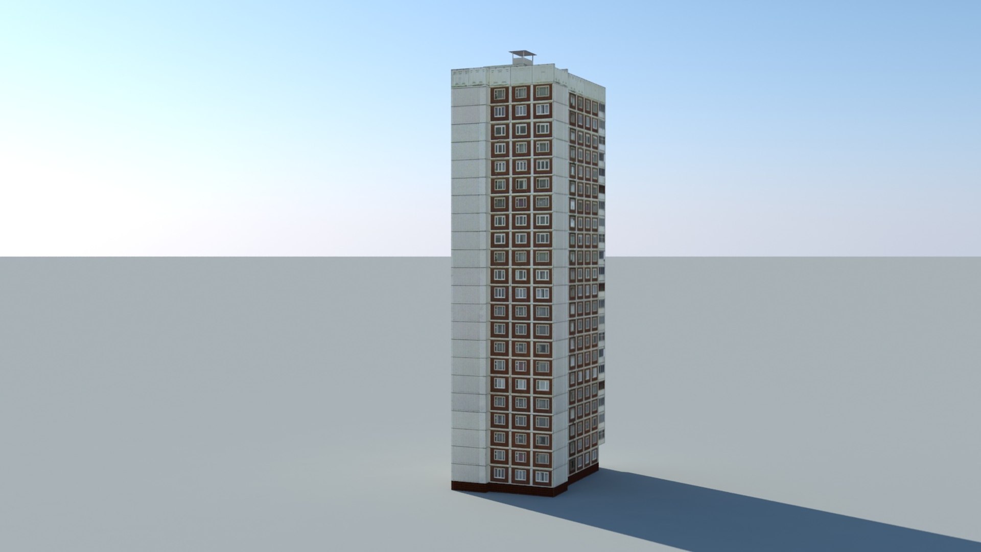 Soviet Civil Building 3ds