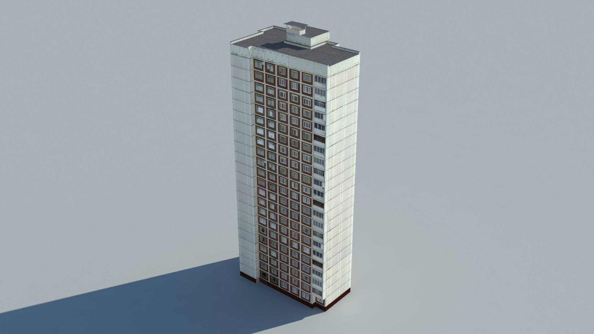 Soviet Civil Building 3ds