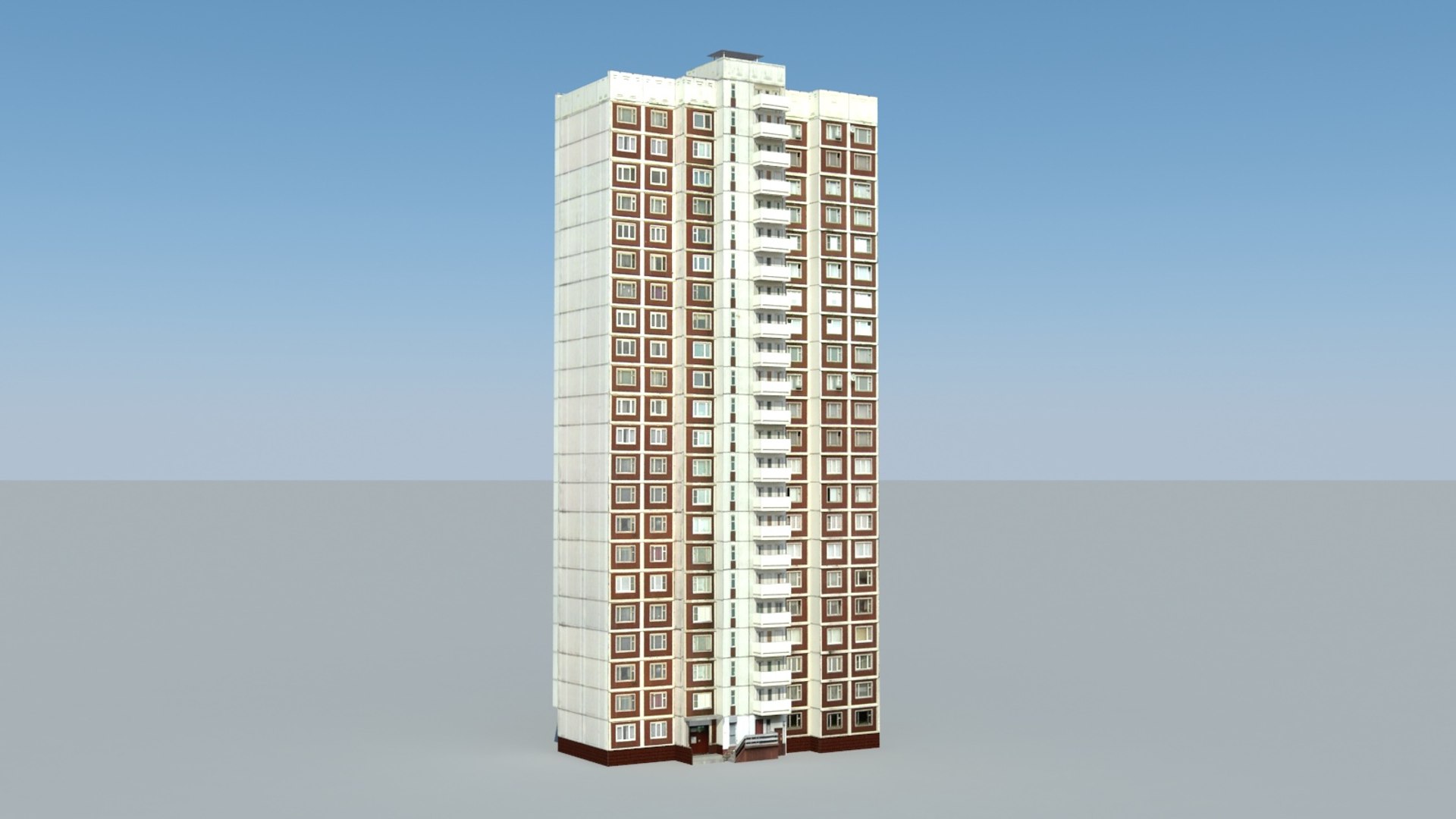 Soviet Civil Building 3ds