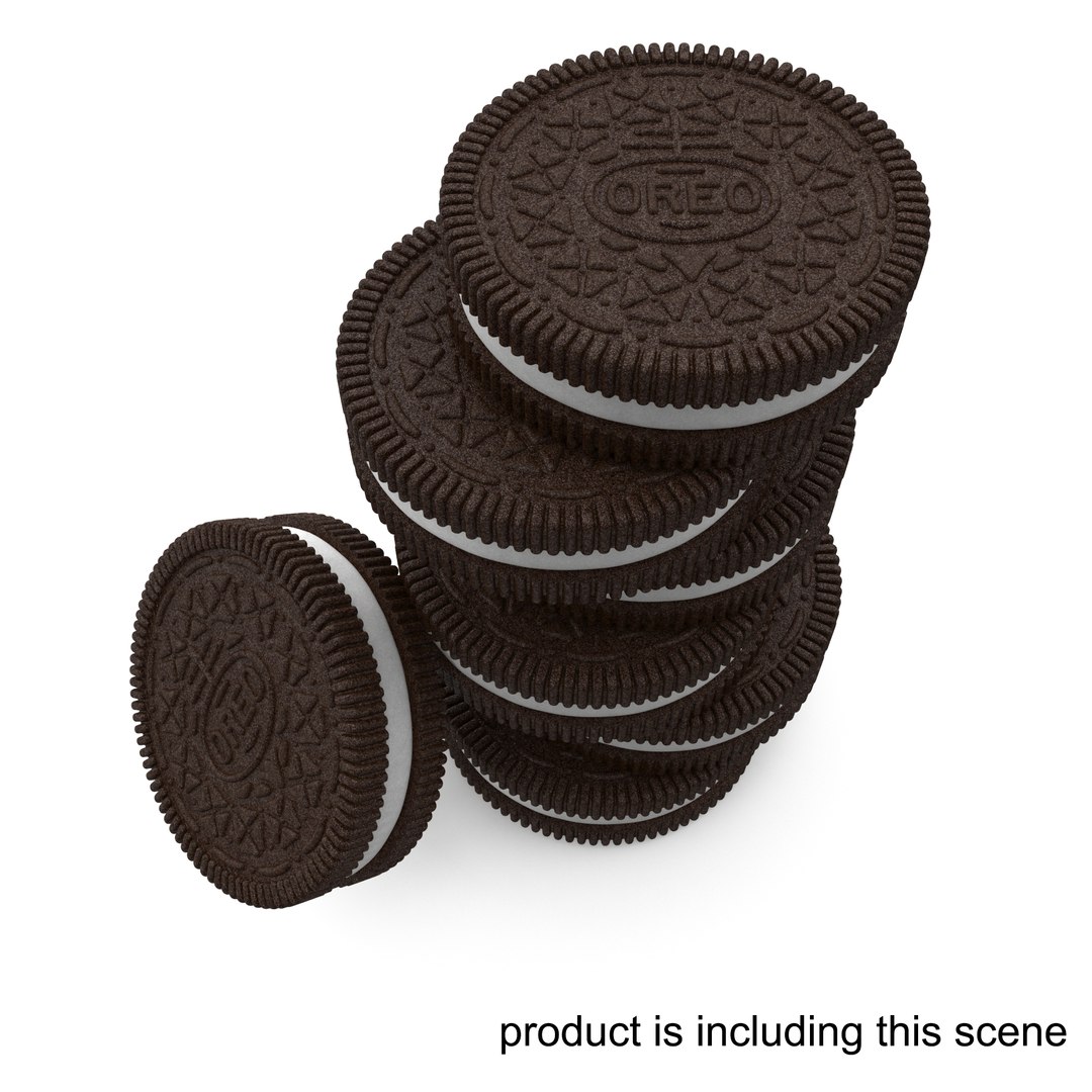 Oreo cookie 3D model - TurboSquid 1218173