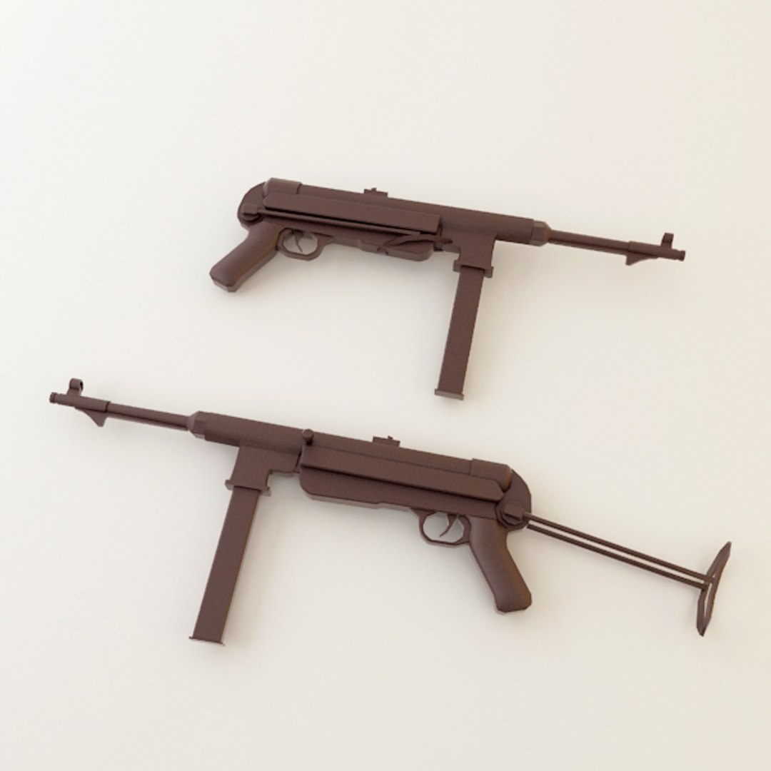3d Model Of Mp 40