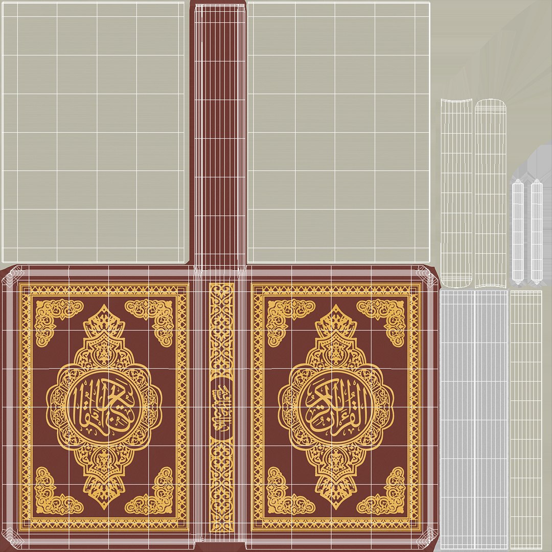 3D Model Quran Book Red Closed - TurboSquid 2268630