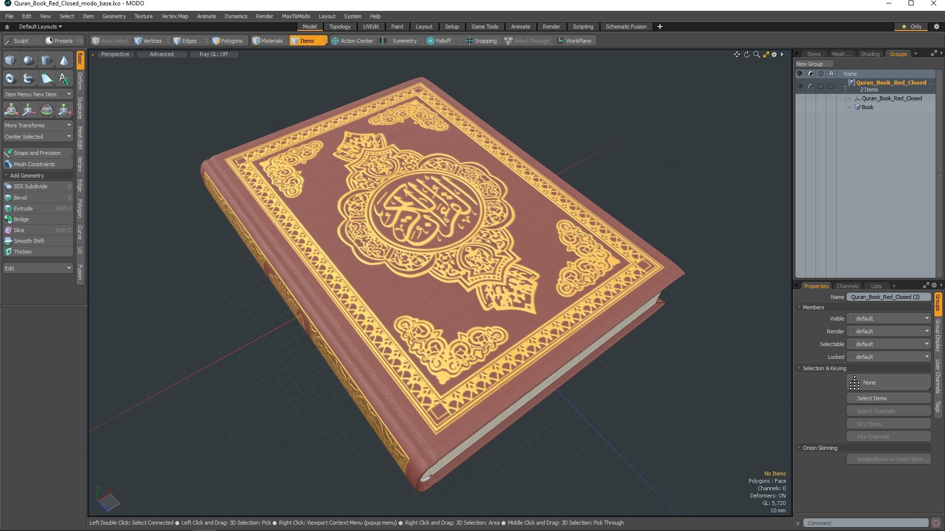 3D Model Quran Book Red Closed - TurboSquid 2268630