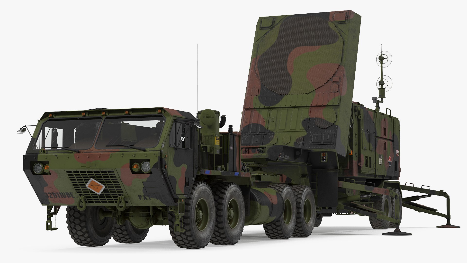 Camo hemtt m985 patriot 3D model - TurboSquid 1614032