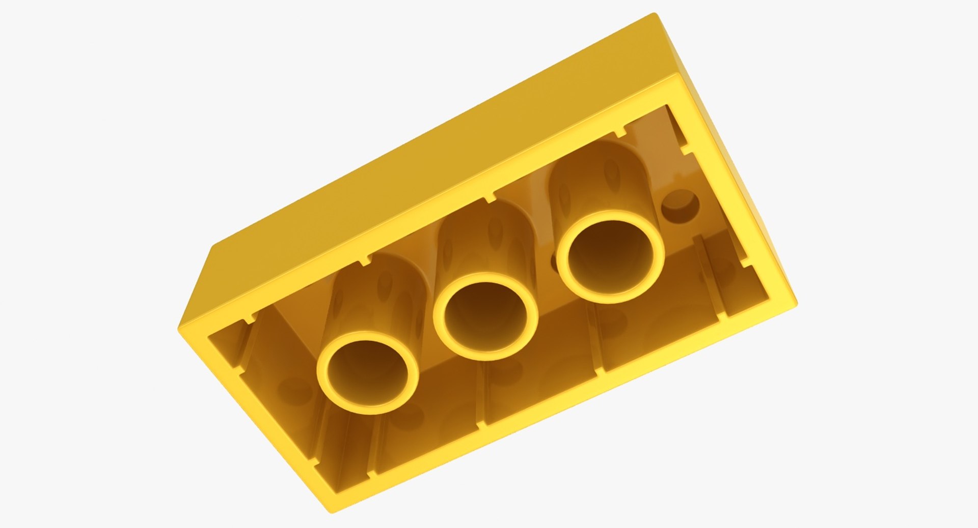 3d Model Realistic Lego Brick 2x4