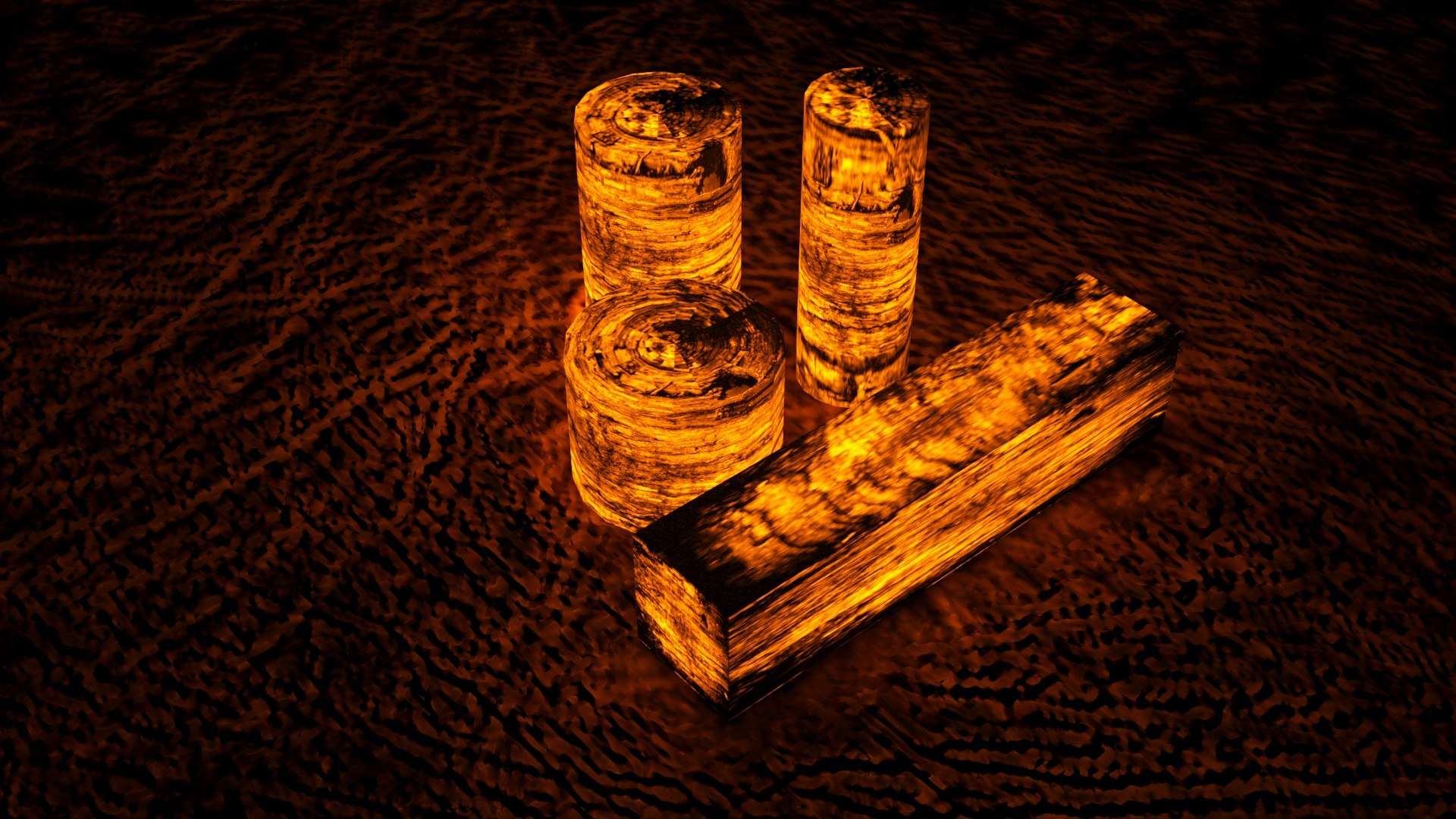 3D model Burning Wood - TurboSquid 1910762