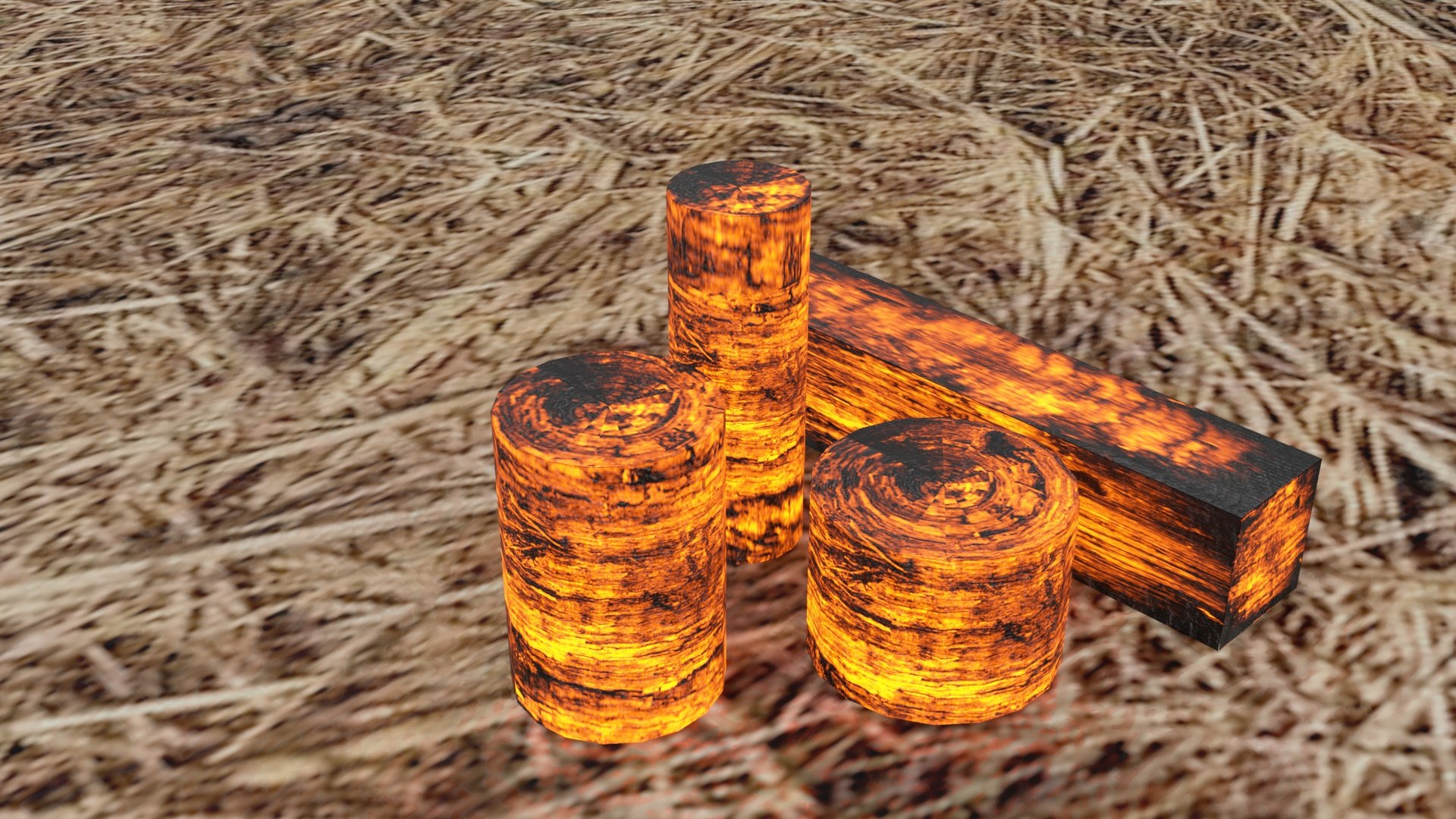 3D model Burning Wood - TurboSquid 1910762