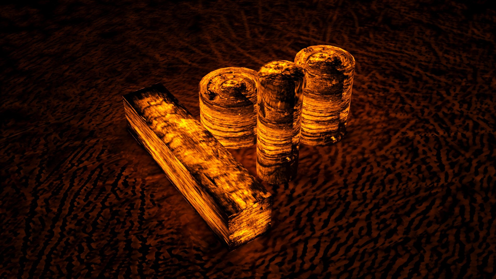 3D model Burning Wood - TurboSquid 1910762