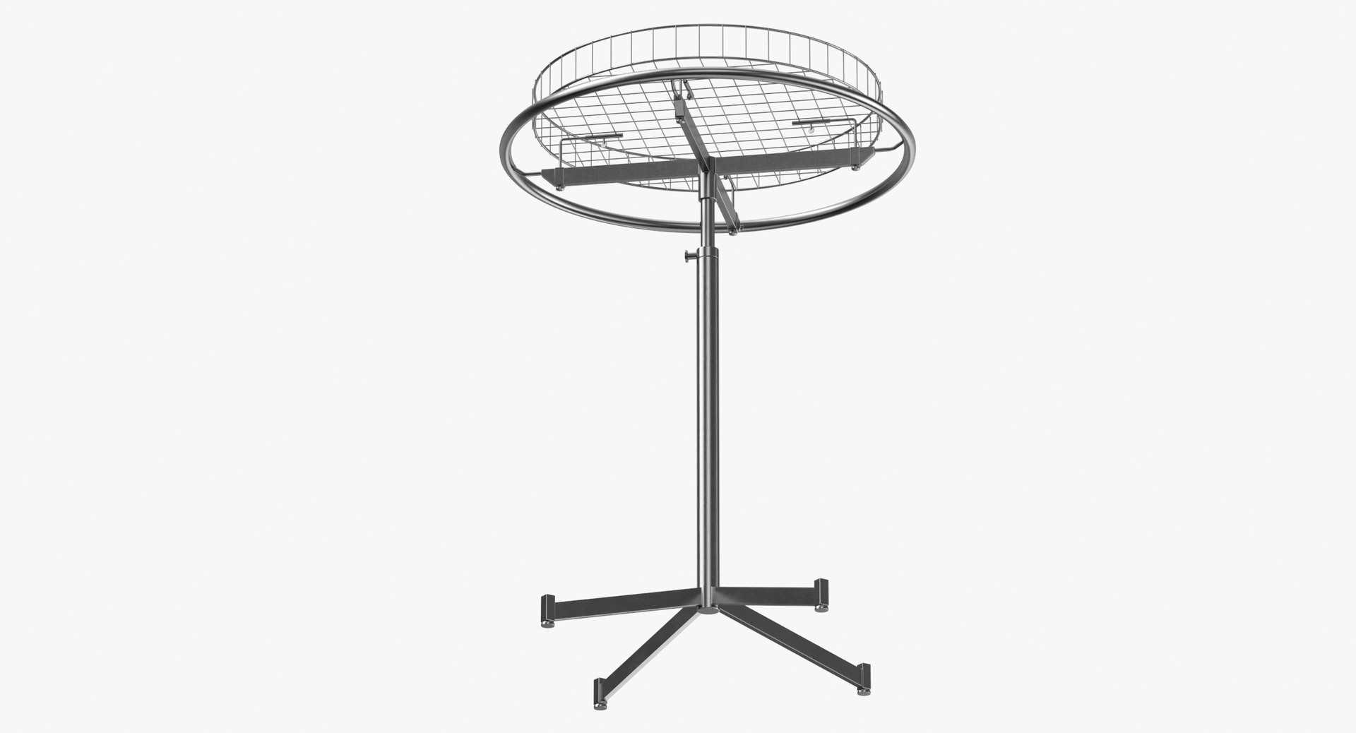Clothing Circular Rack Wire Top Black And White 3D Model - TurboSquid ...