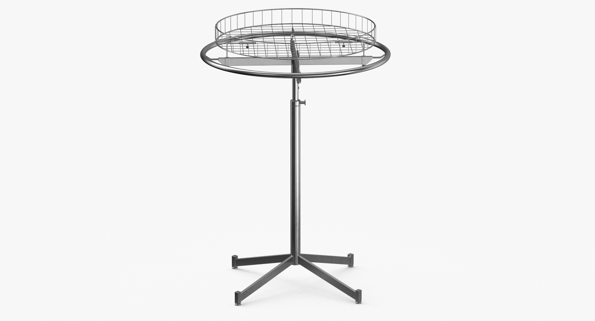 Clothing Circular Rack Wire Top Black And White 3D Model - TurboSquid ...