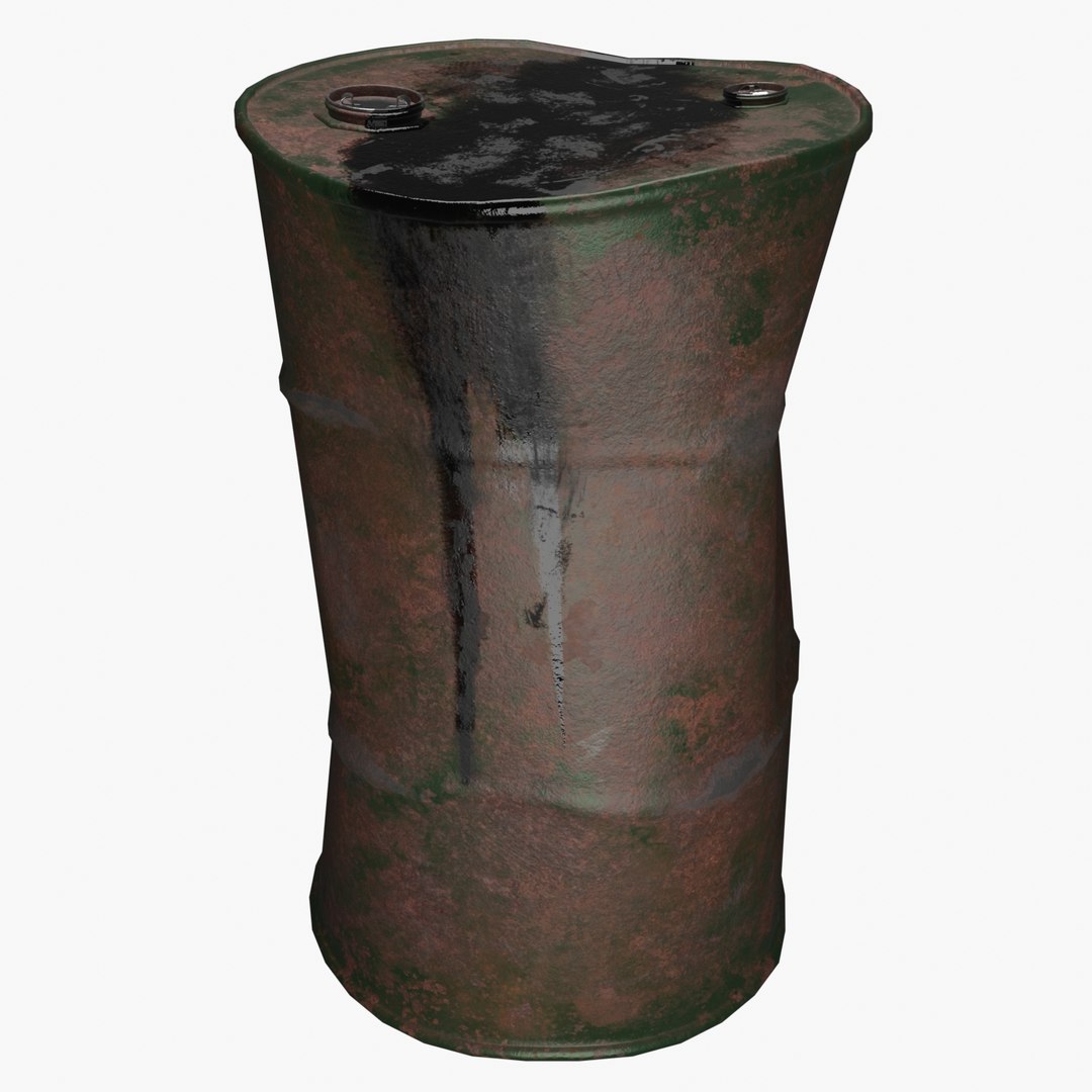 Oil Barrel Green Leaking Clean 3D model - TurboSquid 2041449