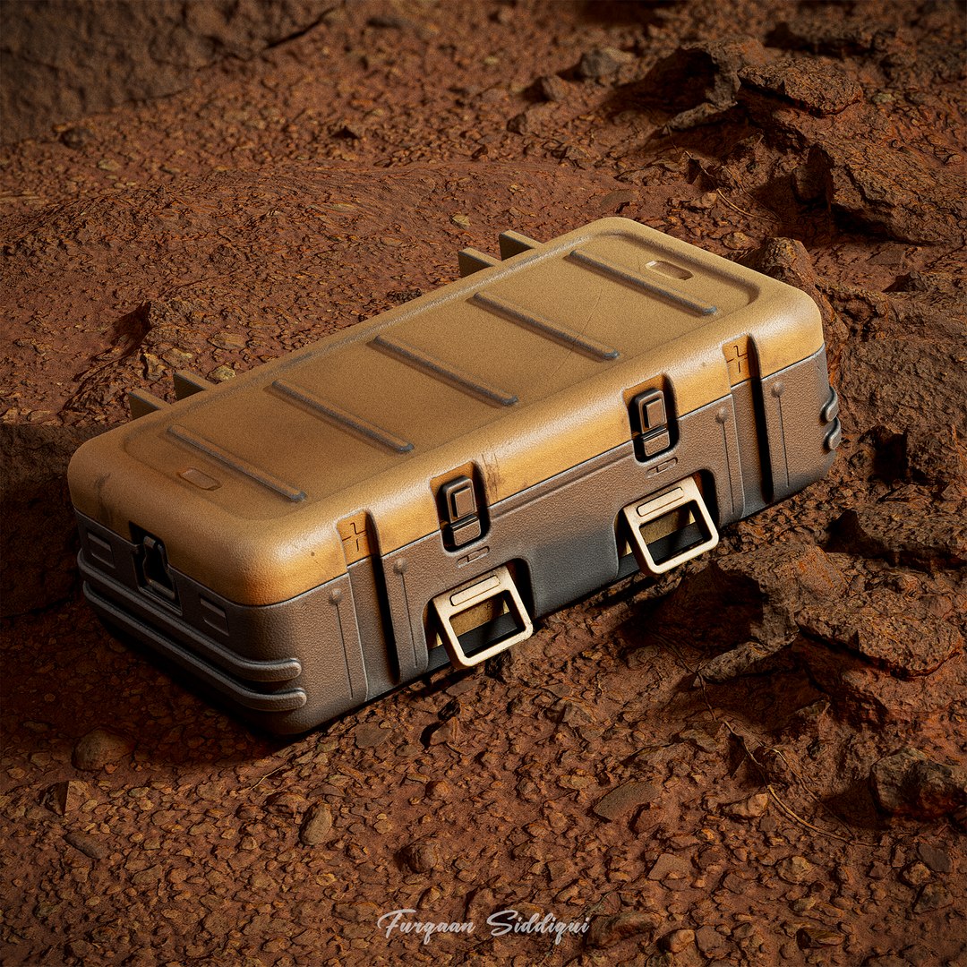 Military Weapon Crate PBR Model - TurboSquid 2134906