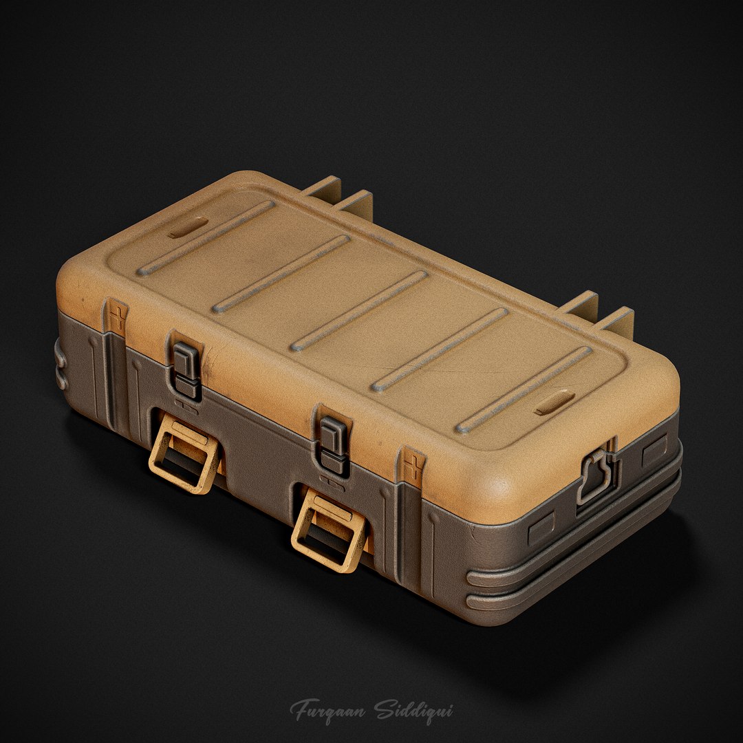 Military Weapon Crate PBR Model - TurboSquid 2134906