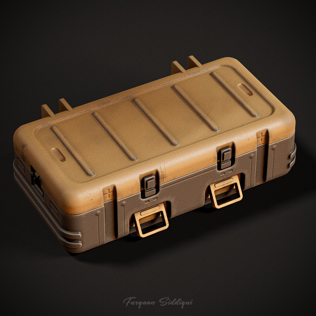 Military Weapon Crate PBR Model - TurboSquid 2134906