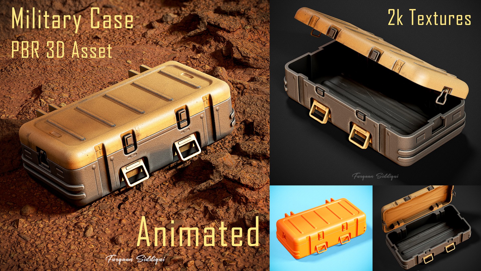 Military Weapon Crate PBR Model - TurboSquid 2134906