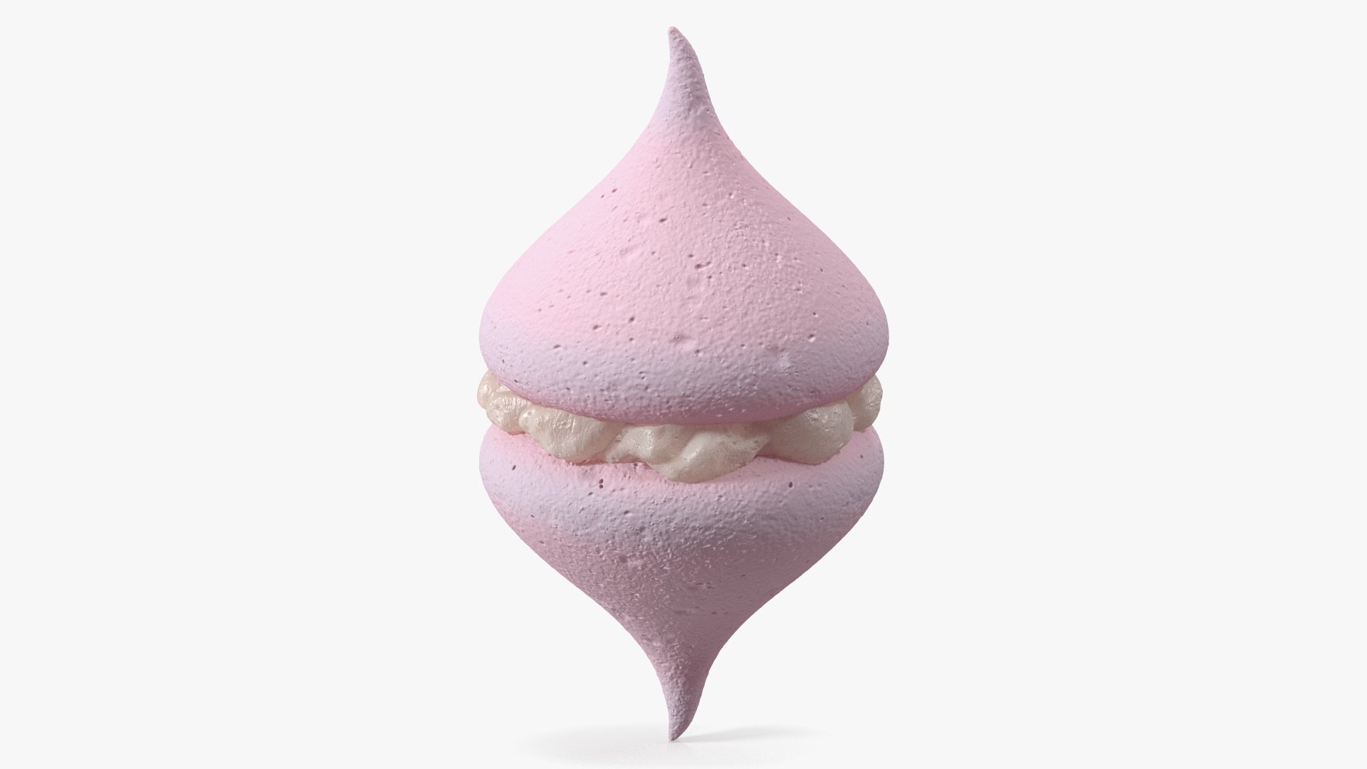 Smooth Meringue Pink With Vanilla Filling 3D Model - TurboSquid 2225826