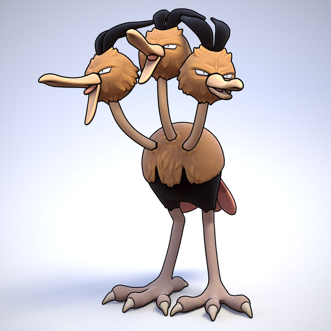 3d Model Dodrio Pokemon