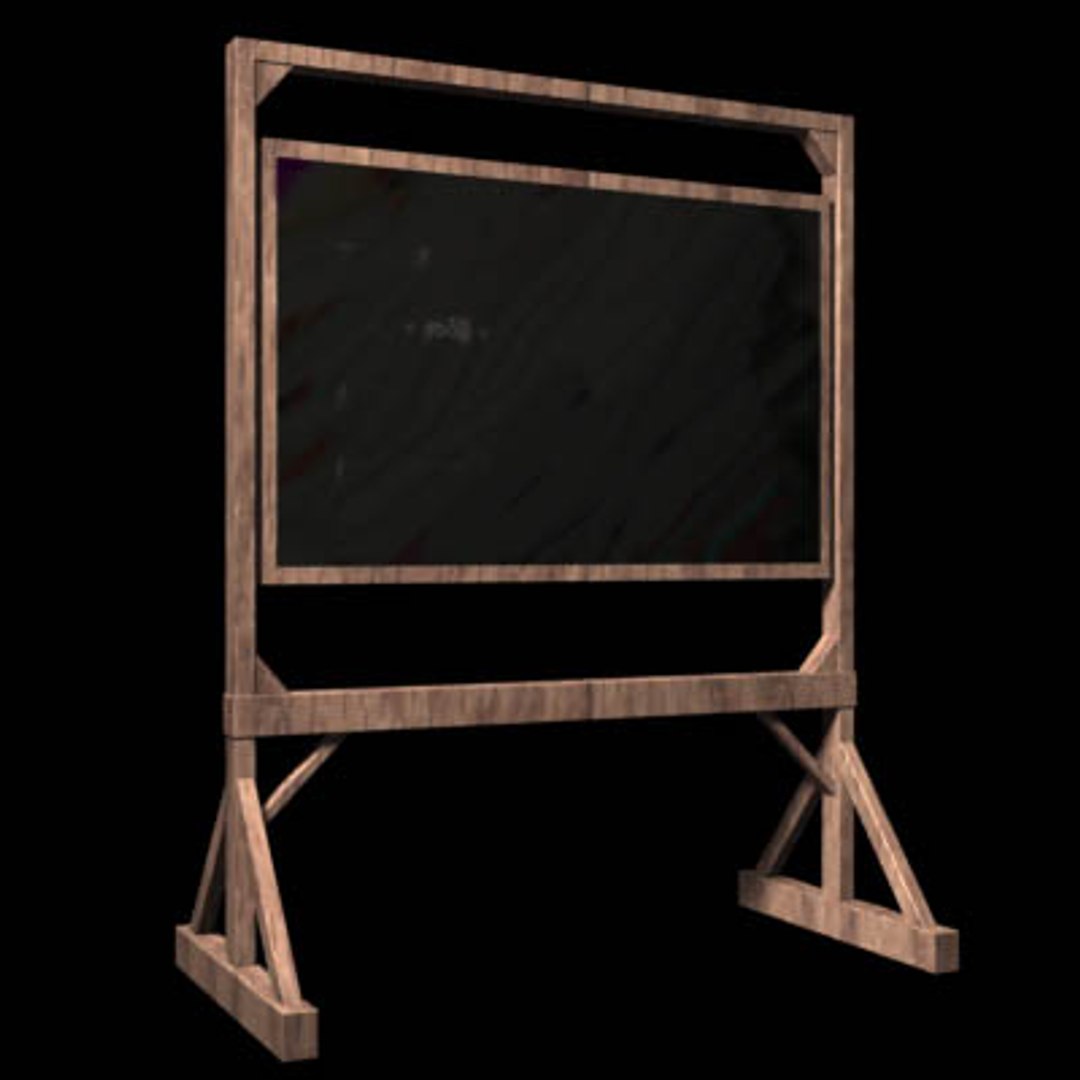 3d Lwo Chalk Board