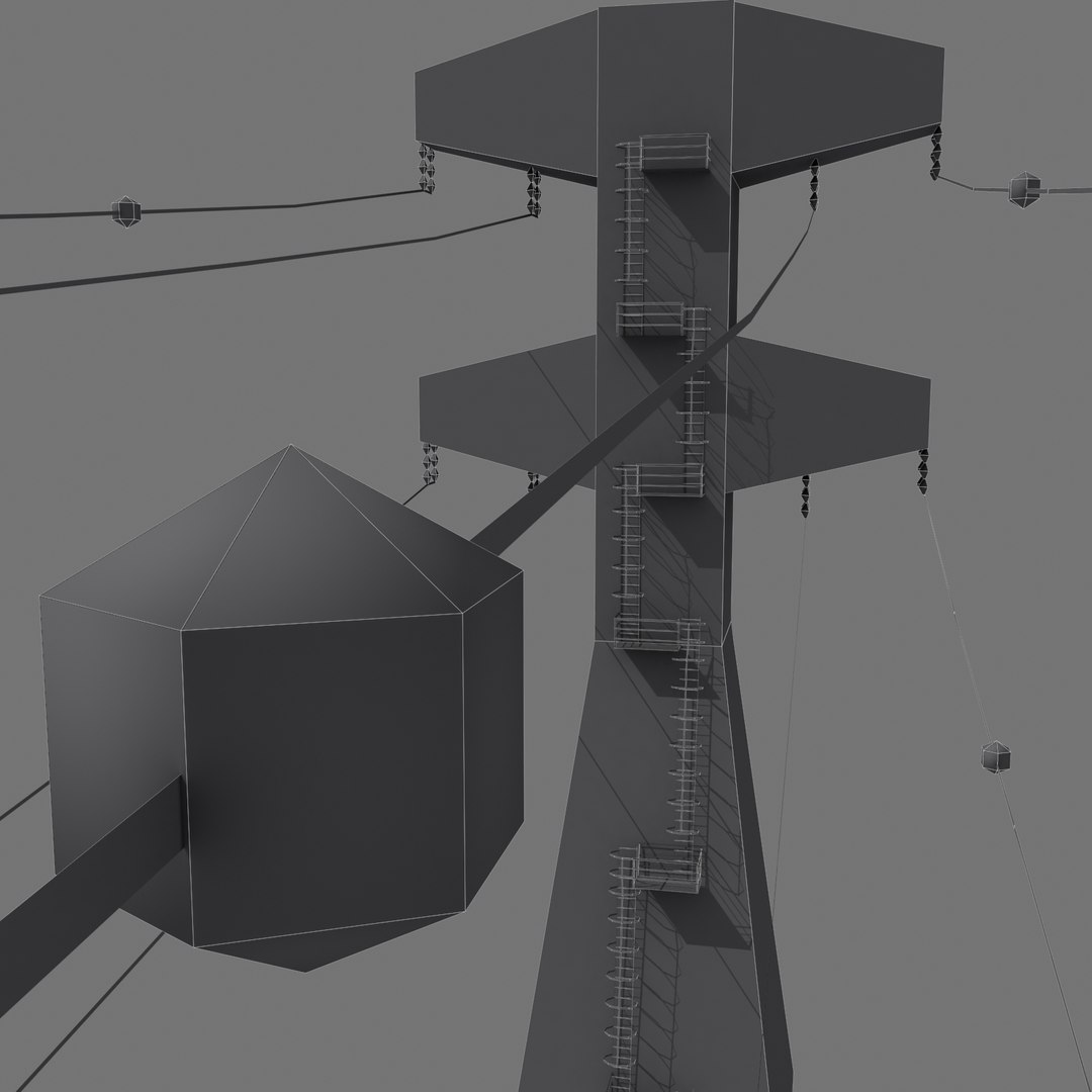 3d electric pylon model