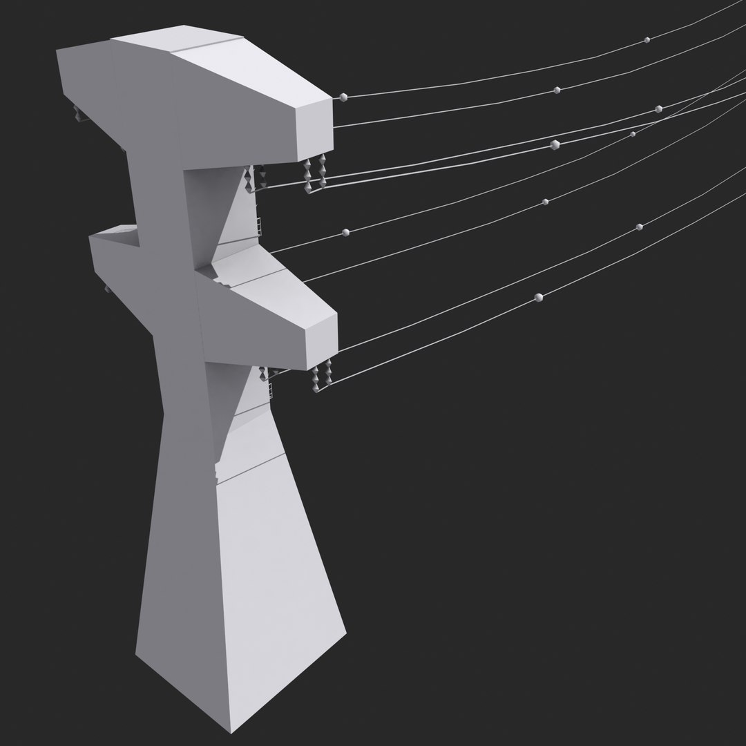 3d electric pylon model